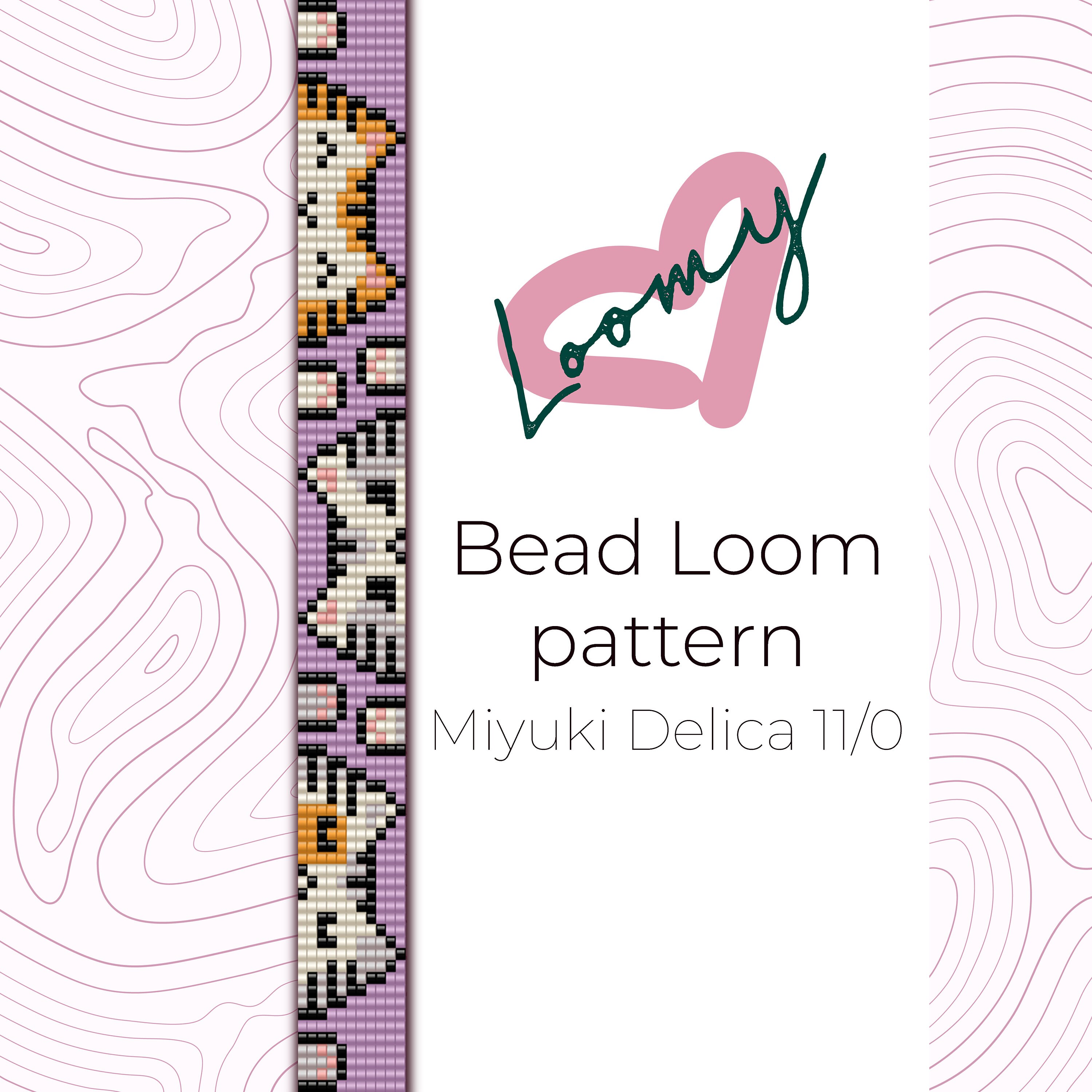 Narrow Cats - Bead Loom Pattern - Loom Bracelet Pattern - Loom Beading ...