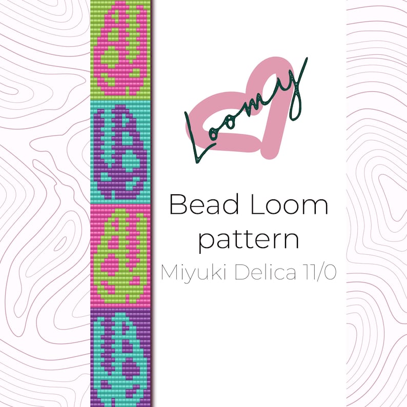 Colorful T-rex Skull Bead Loom Pattern – Miyuki Delica 11/0 (PDF ...