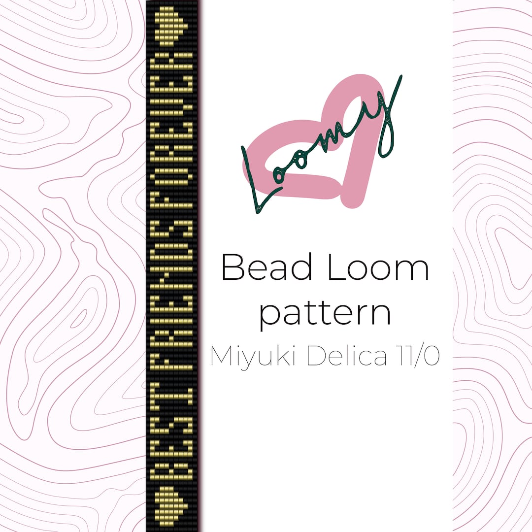 Gold BFF - Best Friends Forever - Bead Loom Pattern - Loom Bracelet ...