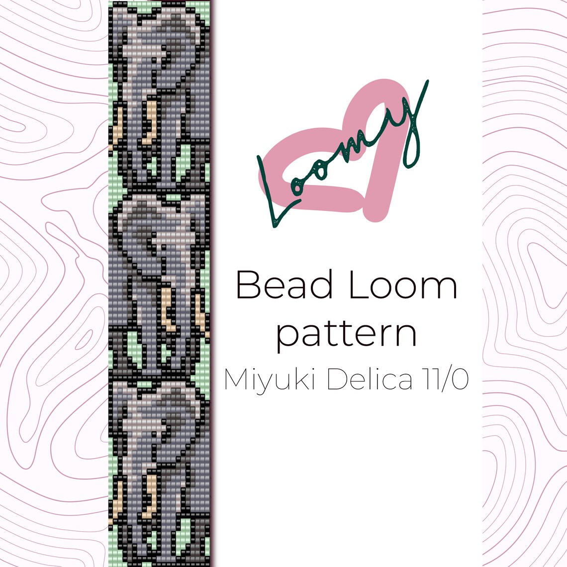 Elephants Bead Loom Pattern Loom Bracelet Pattern Loom Beading Pattern ...