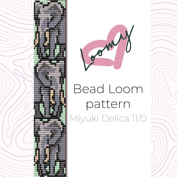 Bear Paw Native Bead Loom Pattern Loom Bracelet Pattern Loom Beading ...
