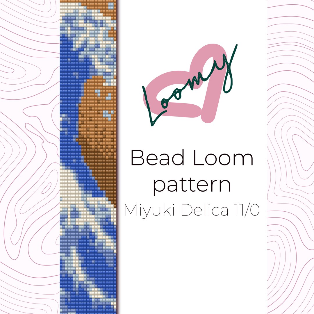 Great Wave - Bead Loom Pattern - Loom Bracelet Pattern - Loom Beading ...