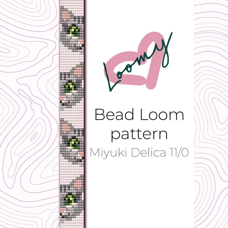 Grey Cats Bead Loom Pattern – Miyuki Delica 11/0 (PDF Pattern) - Etsy