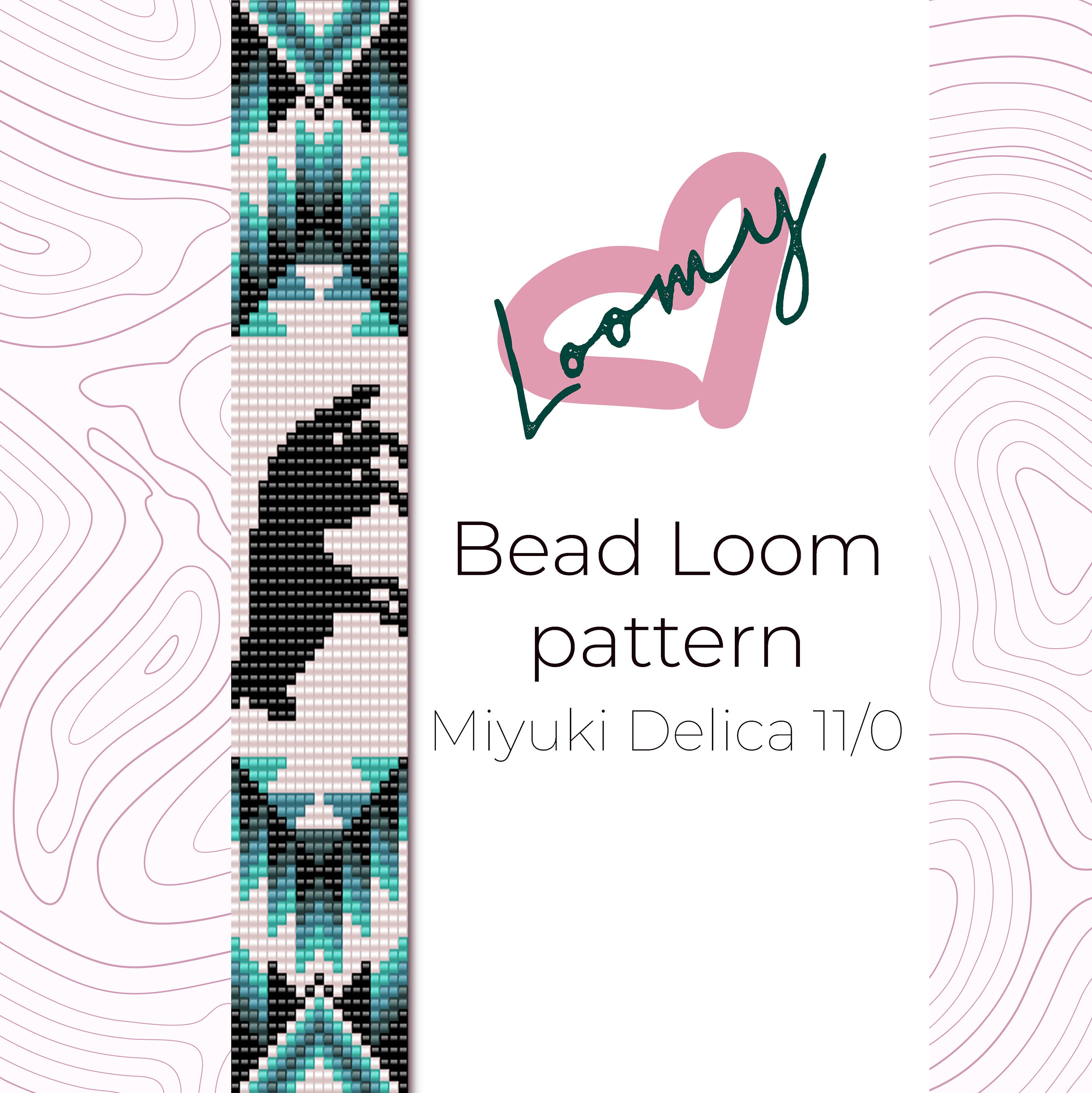 Moon Wolf Native Bead Loom Pattern Loom Bracelet Pattern Loom Beading ...