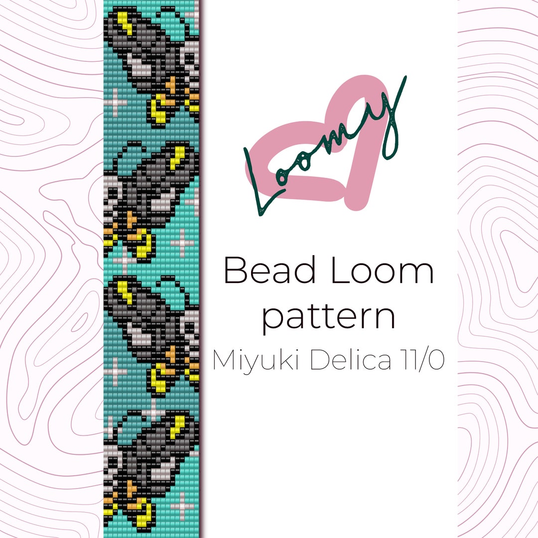 Deaths Head Moth - Bead Loom Pattern - Loom Bracelet Pattern - Loom ...