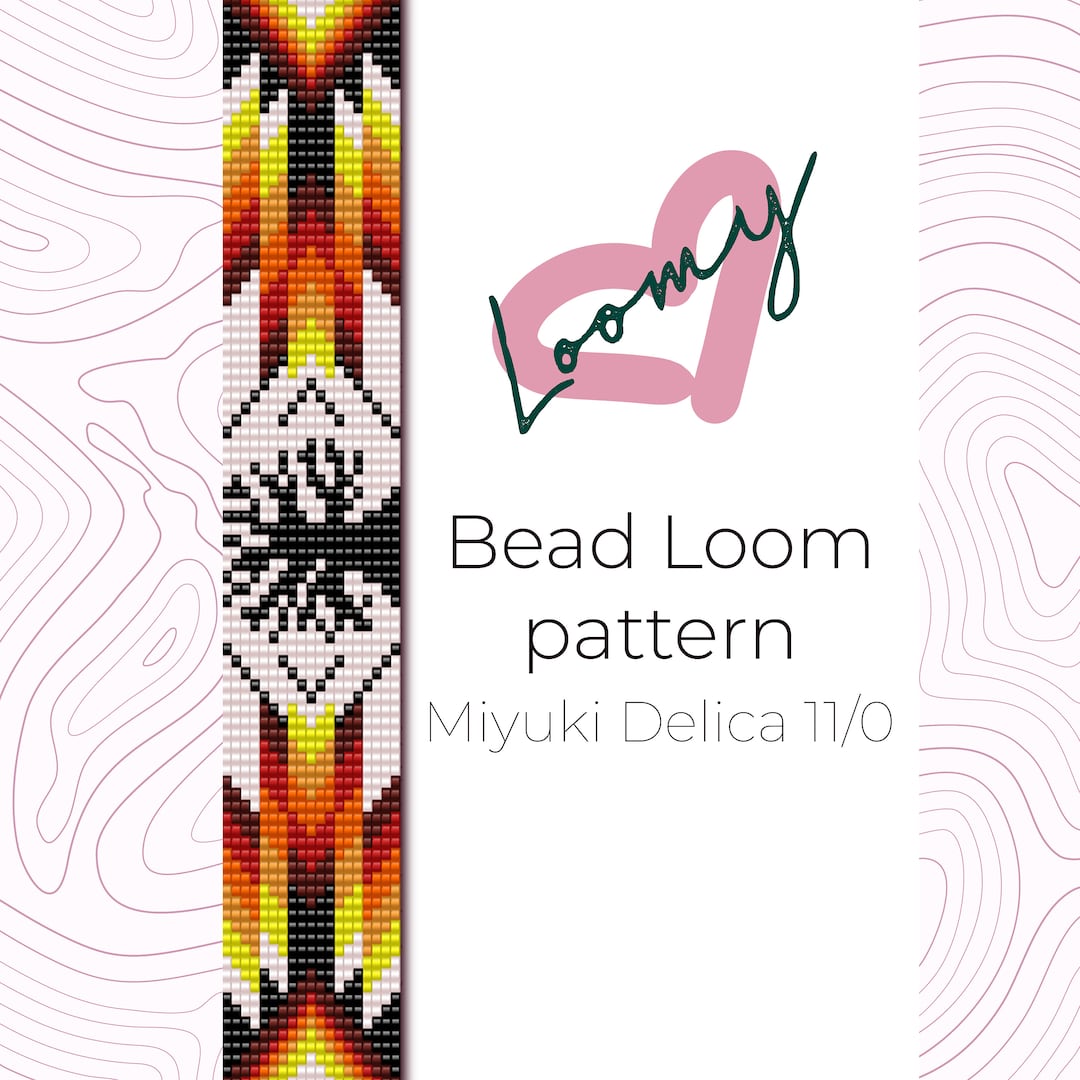 Fire Element Tree of Life - Native Bead Loom Pattern - Loom Bracelet ...
