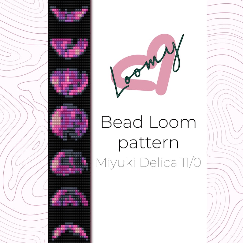 Moon Phases Bead Loom Pattern Loom Bracelet Pattern Loom Beading ...