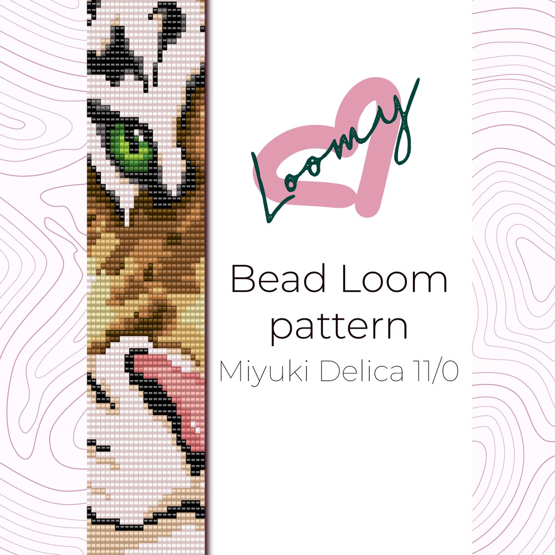Tiger Bead Loom Pattern Loom Bracelet Pattern Loom Beading Pattern ...
