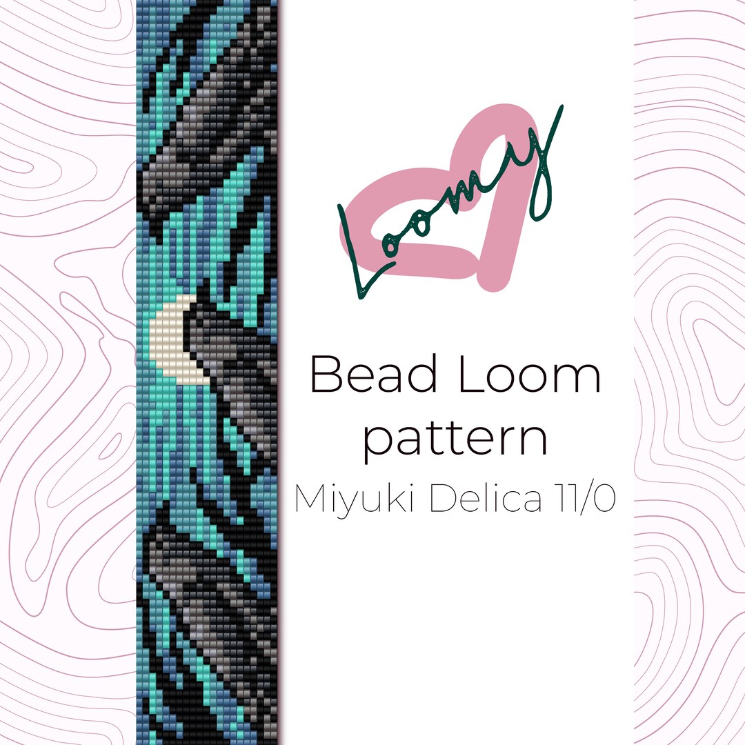 Fool Moon Ravens - Bead Loom Pattern - Loom Bracelet Pattern - Loom ...