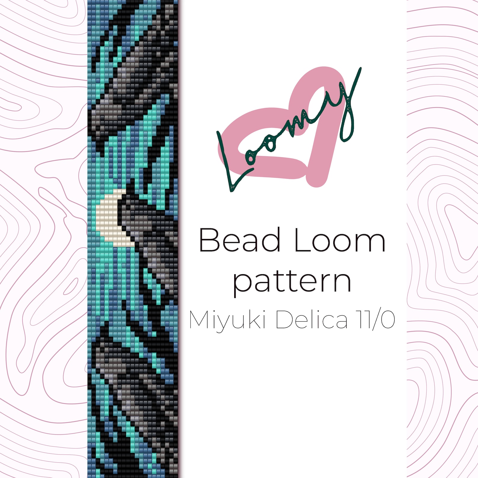 Fool Moon Ravens Bead Loom Pattern Loom Bracelet Pattern Loom Beading ...