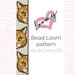 Red Cat Bead Loom Pattern Loom Bracelet Pattern Loom Beading Pattern ...