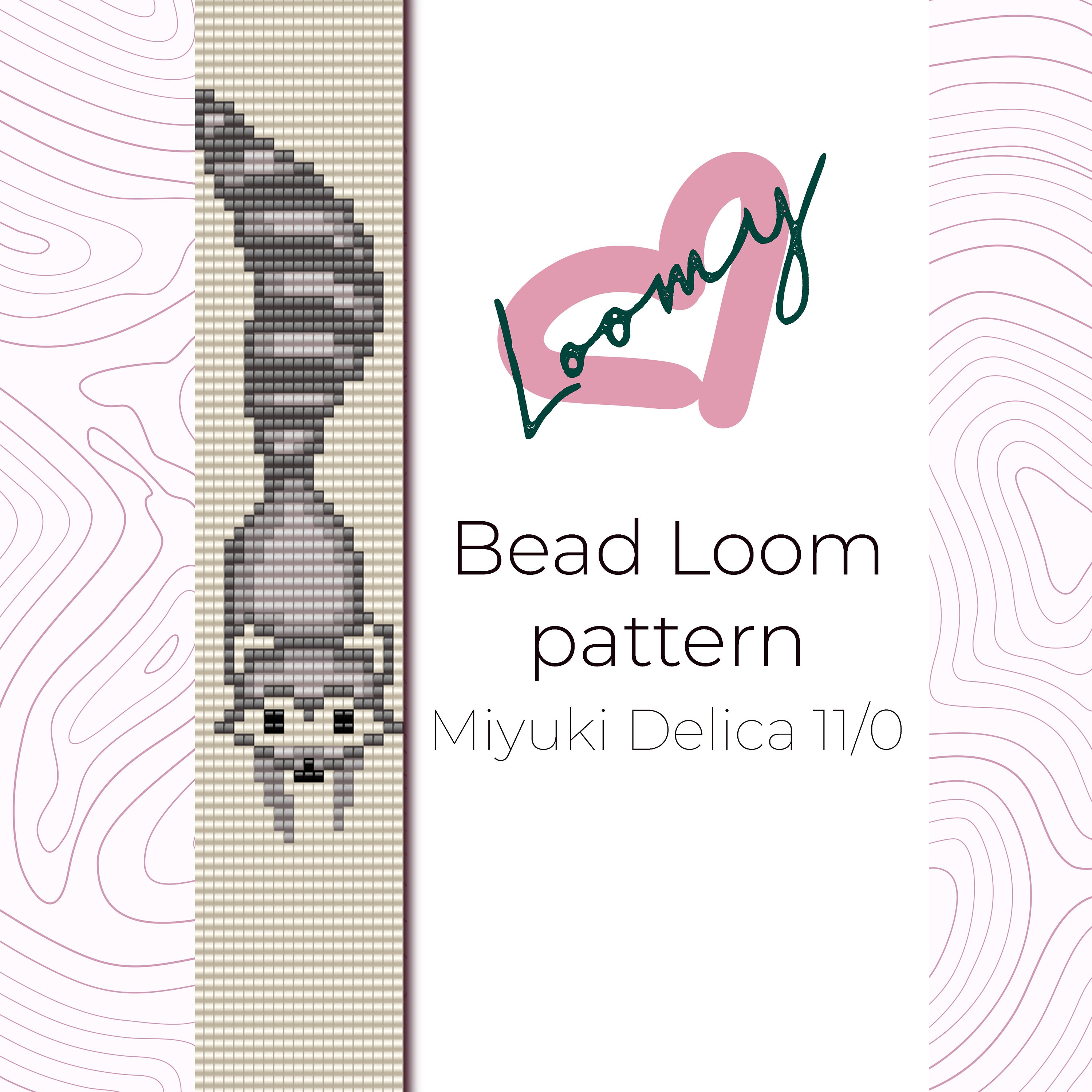Cute Raccoon Bead Loom Pattern Loom Bracelet Pattern Loom Beading ...