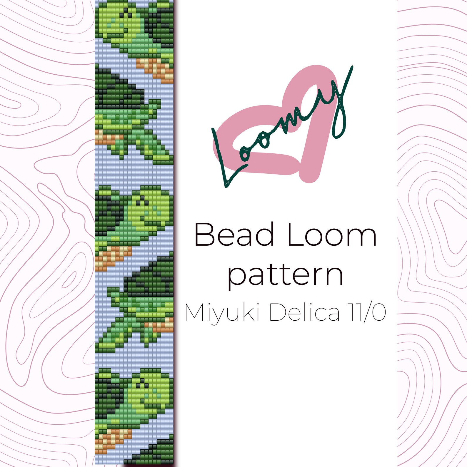 Cute Sea Turtles - Bead Loom Pattern - Loom Bracelet Pattern - Loom ...