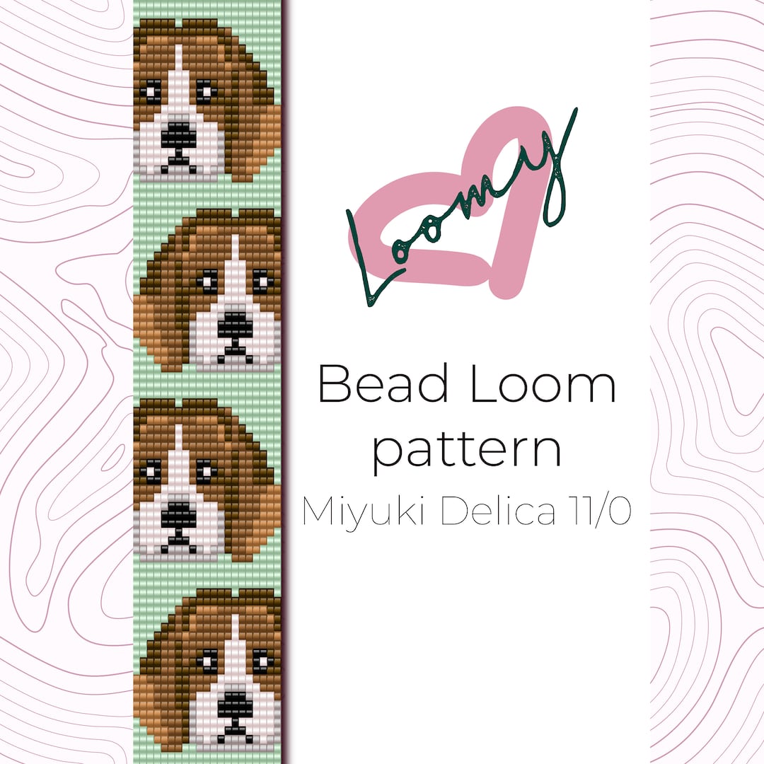 Beagle Puppy Bead Loom Bracelet Pattern – Miyuki Delica 11/0 (PDF ...