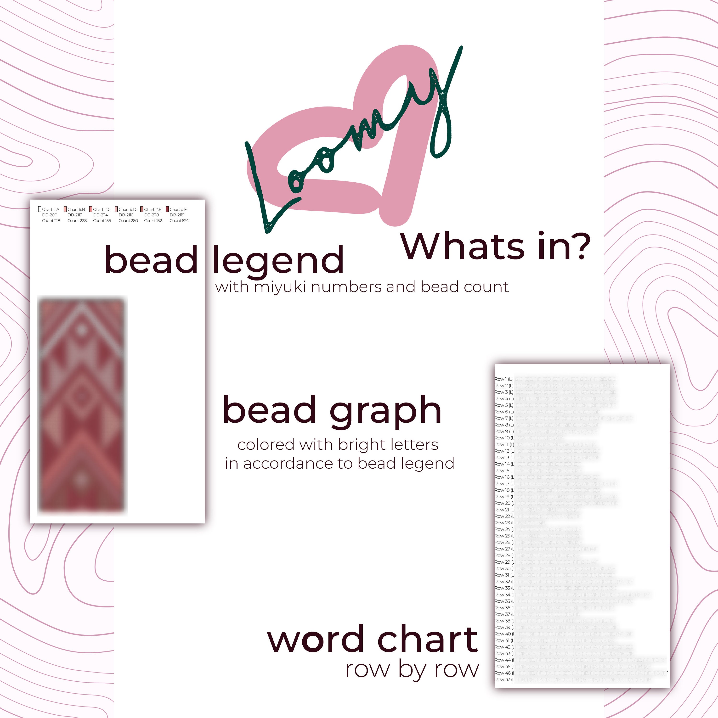 Milk Snake Bead Loom Pattern Loom Bracelet Pattern Loom Beading Pattern ...