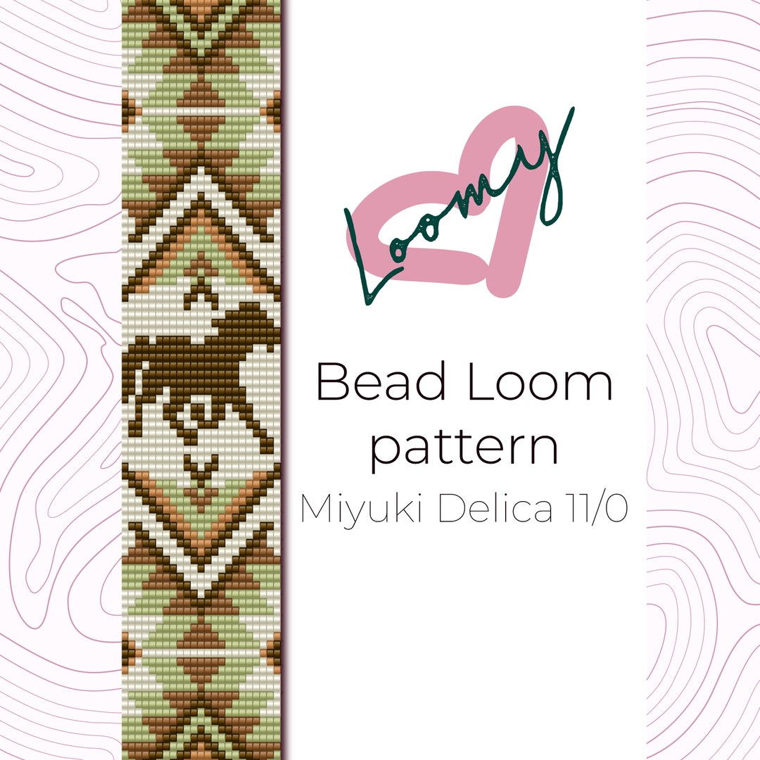 Horse Run Bead Loom Pattern – Miyuki Delica Bracelet (PDF Pattern) - Etsy