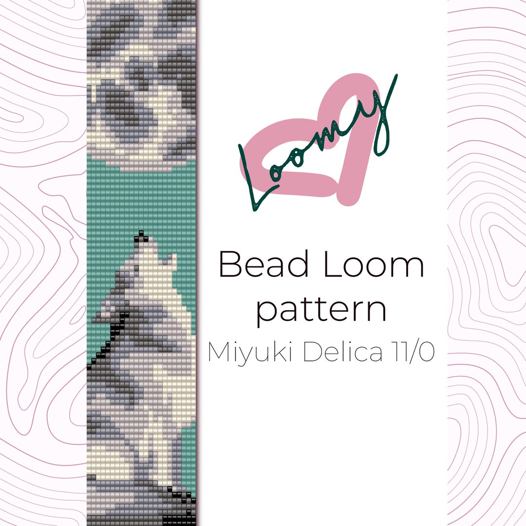 Wolf and Moon - Bead Loom Pattern - Loom Bracelet Pattern - Loom ...