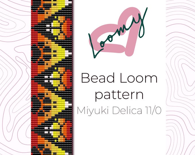 Paw Native Loom Bead Pattern for Bracelet - Wild Inspired, Wolf Easy ...