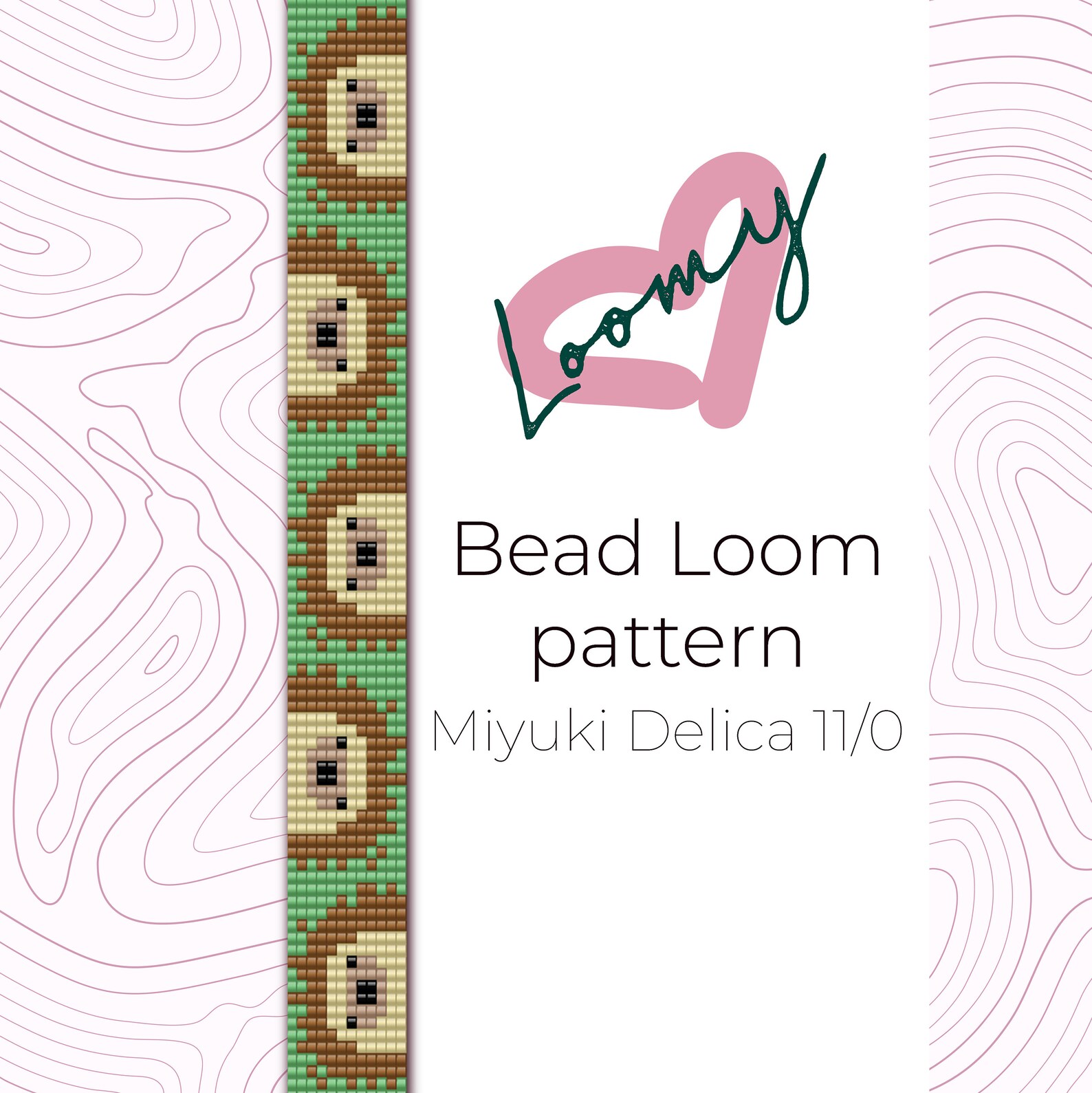 Narrow Hedgehogs Bead Loom Pattern Loom Bracelet Pattern Loom Beading ...
