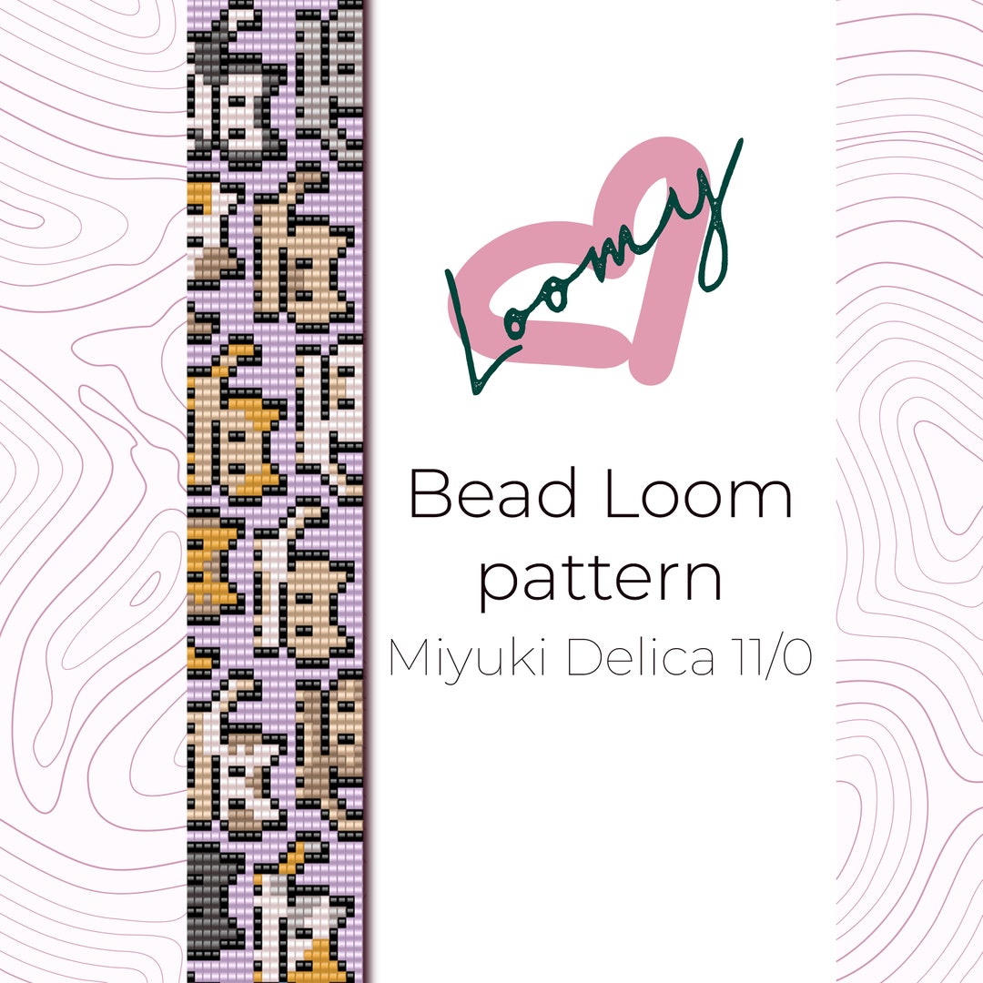 A Lot of Cats Bead Loom Pattern Loom Bracelet Pattern Loom Beading ...