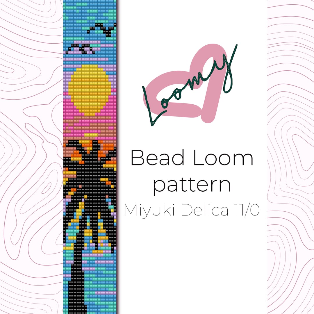 Sunset Paradise - Bead Loom Pattern - Loom Bracelet Pattern - Loom ...