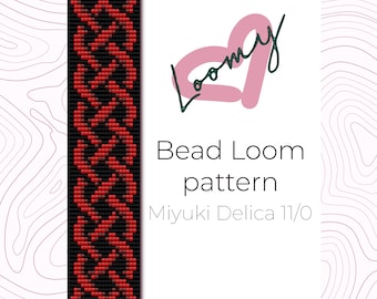 Celtic Knot Loom Beading Pattern Medieval Bead Loom Bracelet Patterns ...