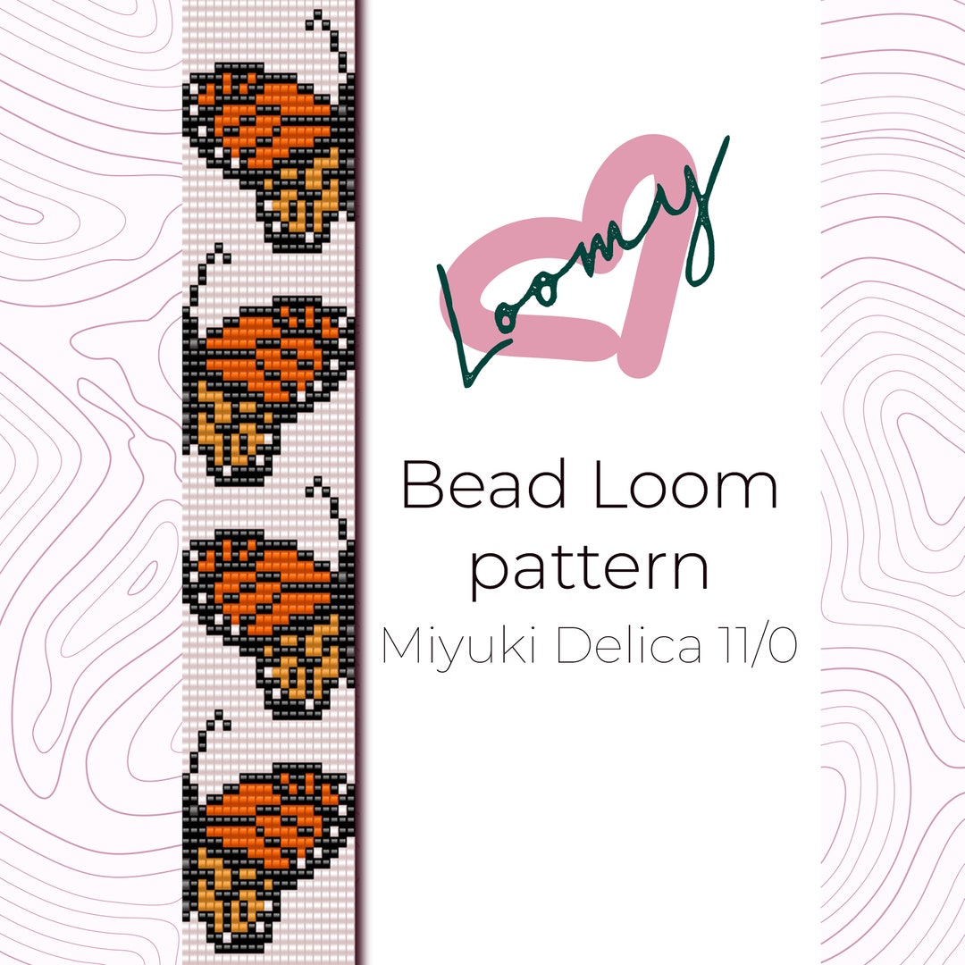 Monarch Butterfly - Bead Loom Pattern - Loom Bracelet Pattern - Loom ...