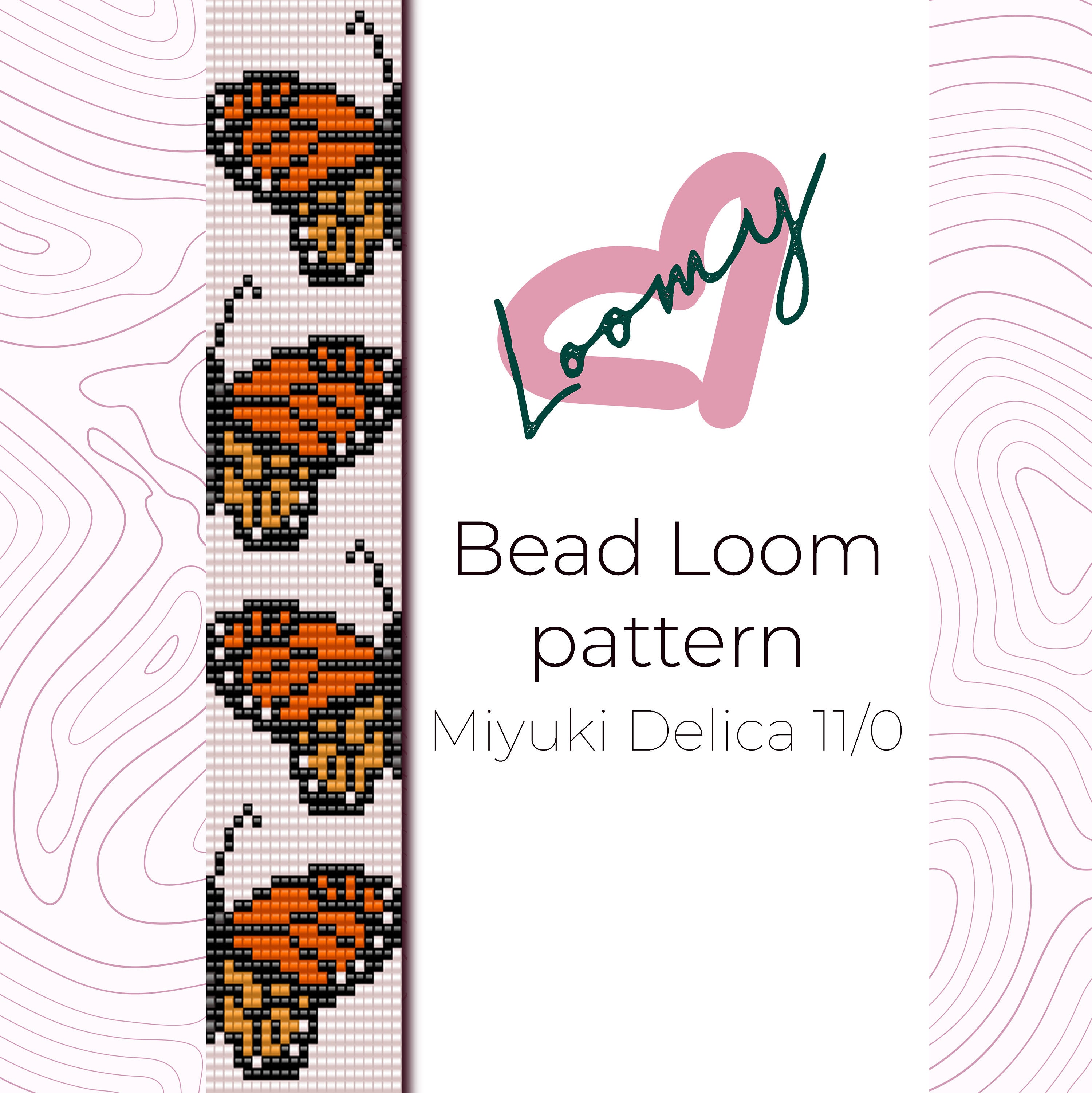 Monarch Butterfly Bead Loom Pattern Loom Bracelet Pattern Loom Beading ...