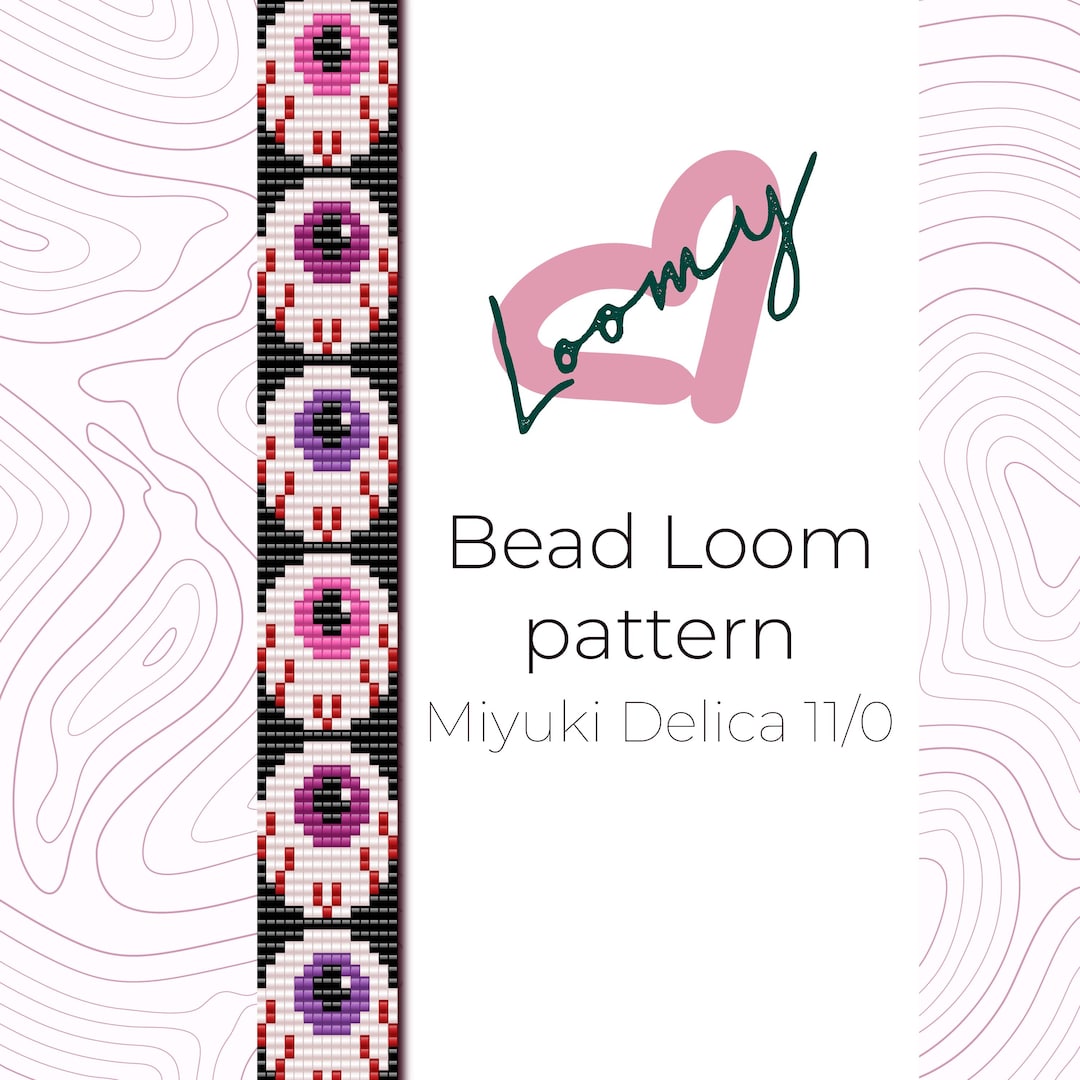 Creepy Eyes - Bead Loom Pattern - Loom Bracelet Pattern - Loom Beading ...