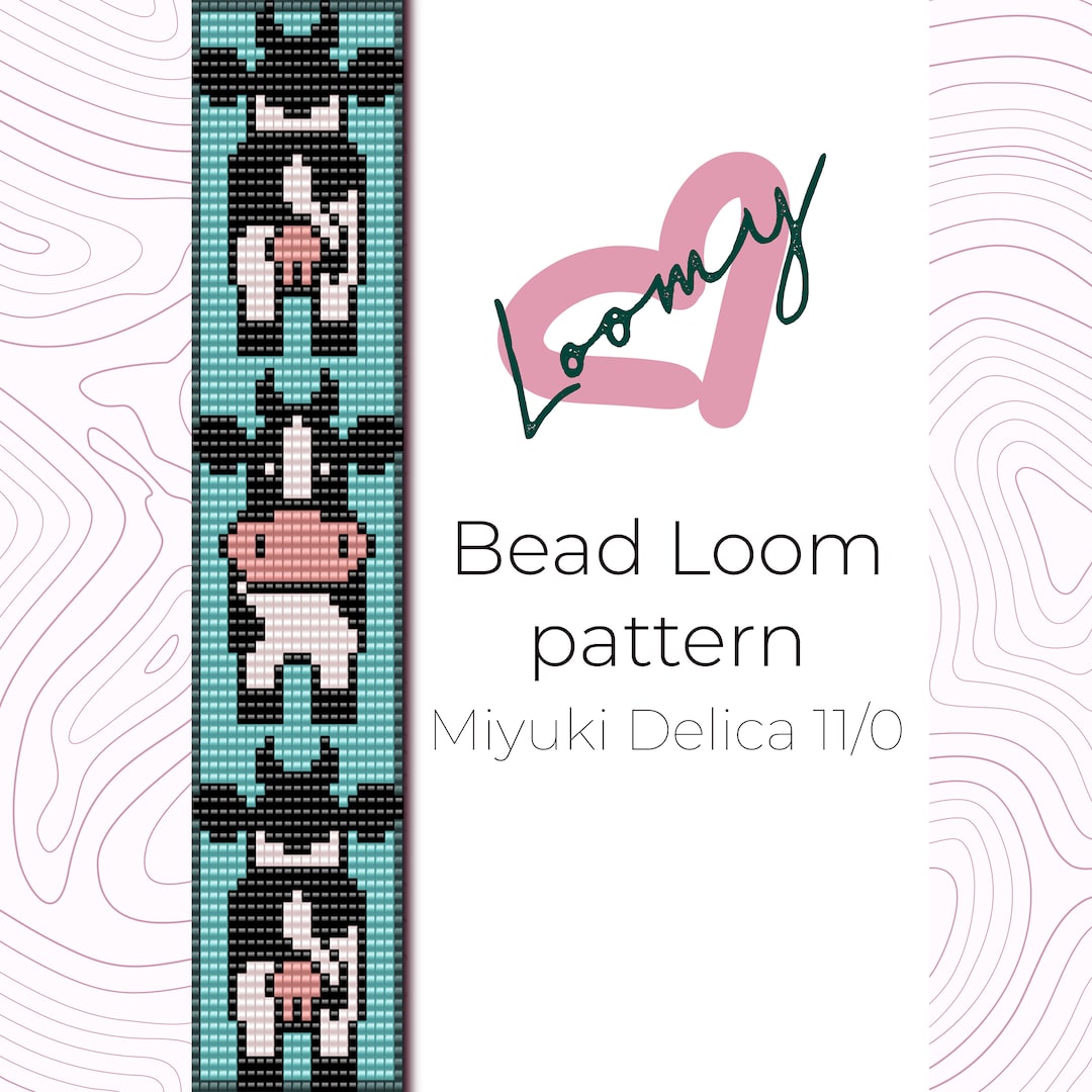 Funny Cows - Bead Loom Pattern - Loom Bracelet Pattern - Loom Beading ...