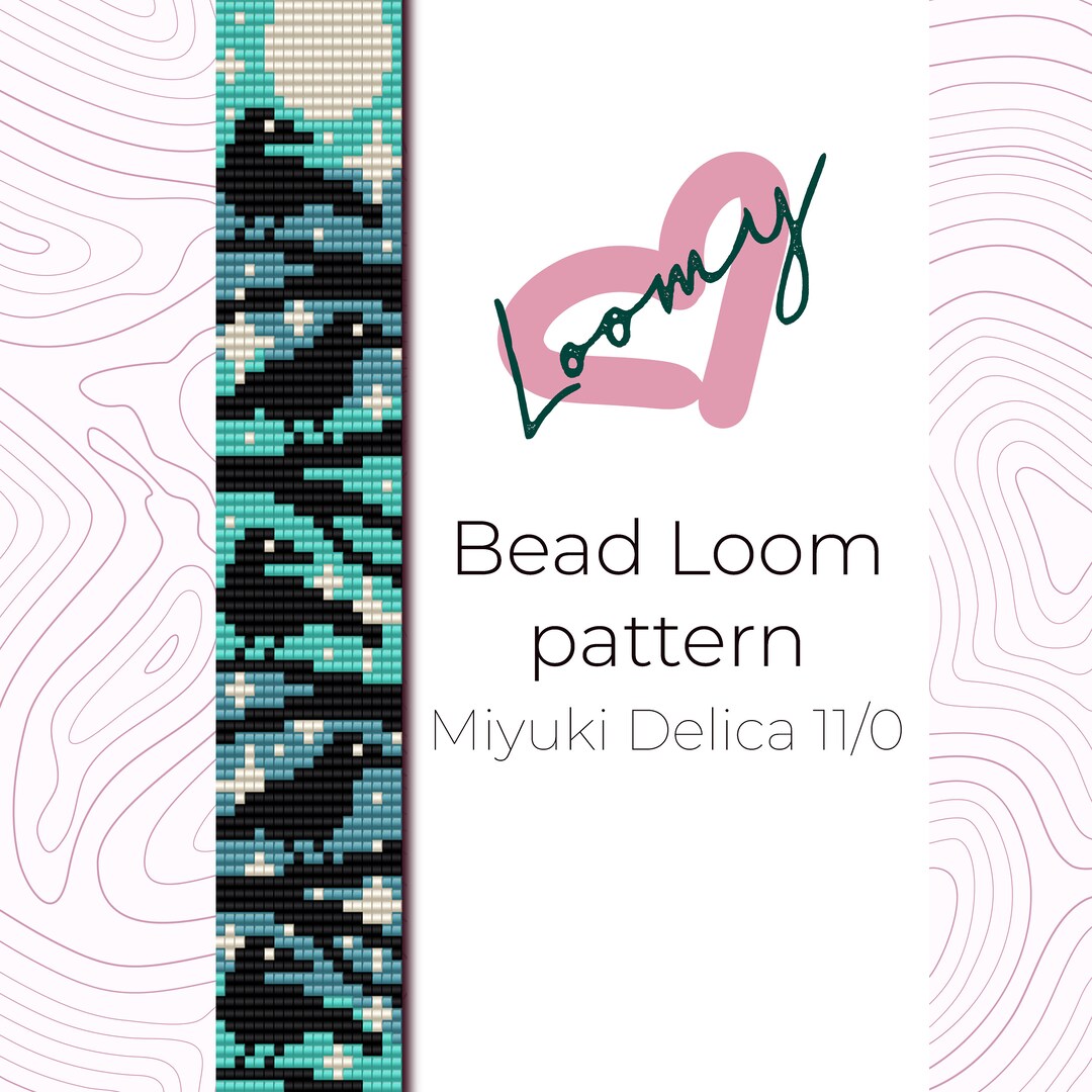 Ravens at Night - Bead Loom Pattern - Loom Bracelet Pattern - Loom ...