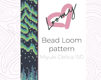 Luminous Lizards Bead Loom Pattern Loom Bracelet Pattern Loom Beading ...