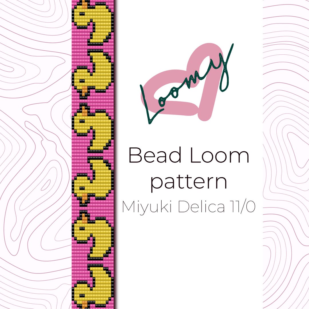 Bath Duck - Bead Loom Pattern - Loom Bracelet Pattern - Loom Beading ...