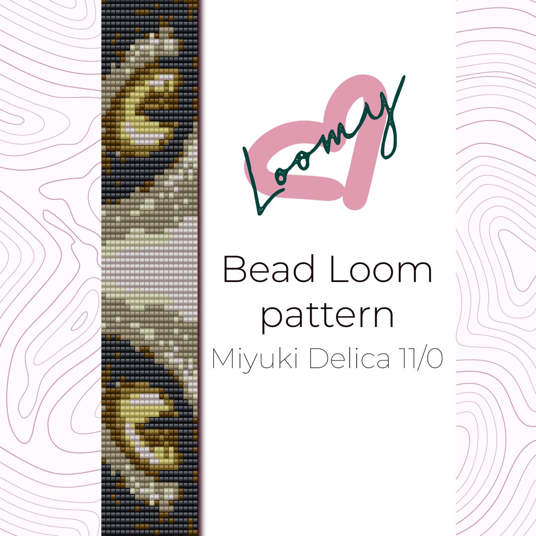 Wild Cat Eyes - Bead Loom Pattern - Loom Bracelet Pattern - Loom ...
