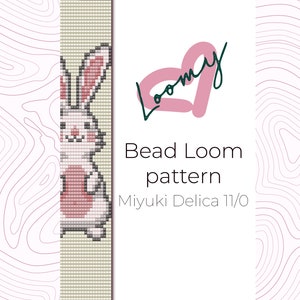 Rabbit - Bead Loom Pattern - Loom Bracelet Pattern - Loom Beading ...