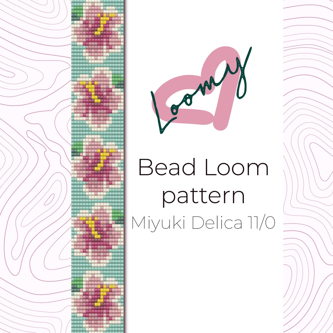 Hibiscus - Bead Loom Pattern - Loom Bracelet Pattern - Loom Beading ...
