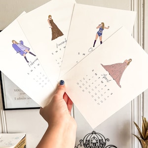 CUSTOMIZABLE Taylor Swift Eras Tour 2024 Desk Calendar - Etsy