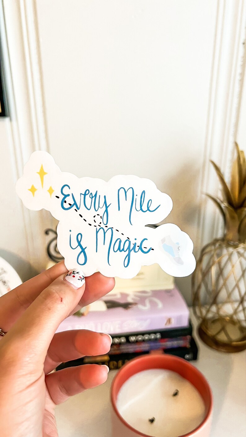 Every Mile is Magic Transparent Vinyl Sticker//rundisney Stickers - Etsy