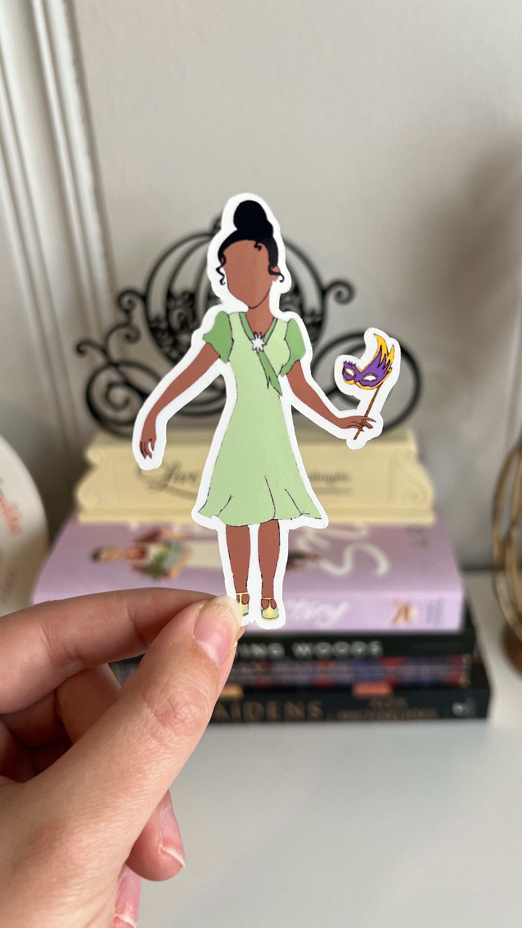 Mardi Gras Tiana Vinyl Sticker // Princess & the Frog Sticker // Disney ...