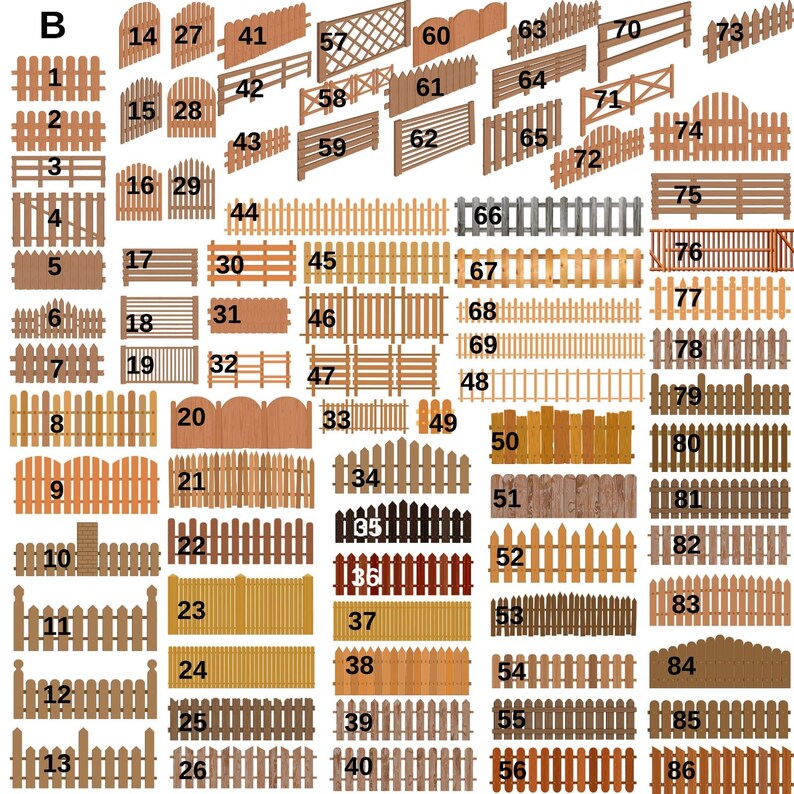 Rustic Charm: Wood Fence SVG Bundle, Wooden Fence Svg - Wooden Fence ...