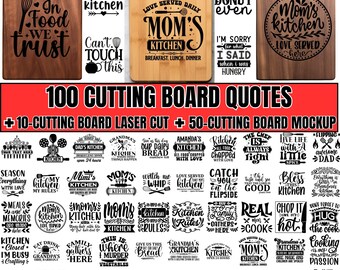 Kitchen Quotes SVG Bundle: Cutting Board Designs (digital Download) - Etsy