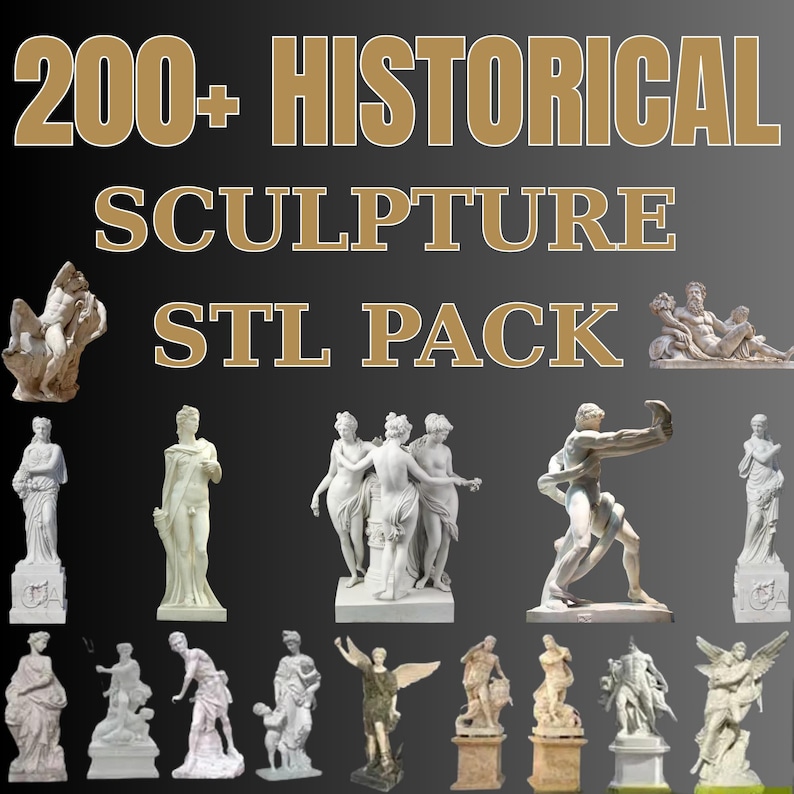 Classical Statue STL Bundle – Greek, Roman - Russian 3D Printable ...