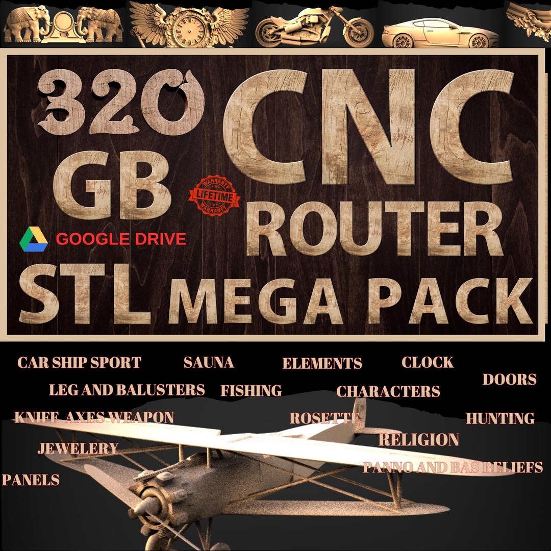 CNC Router STL Mega Pack: 3D Printing Files - Etsy