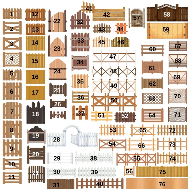 Rustic Charm: Wood Fence SVG Bundle Wooden Fence Svg Wooden Fence Cut ...