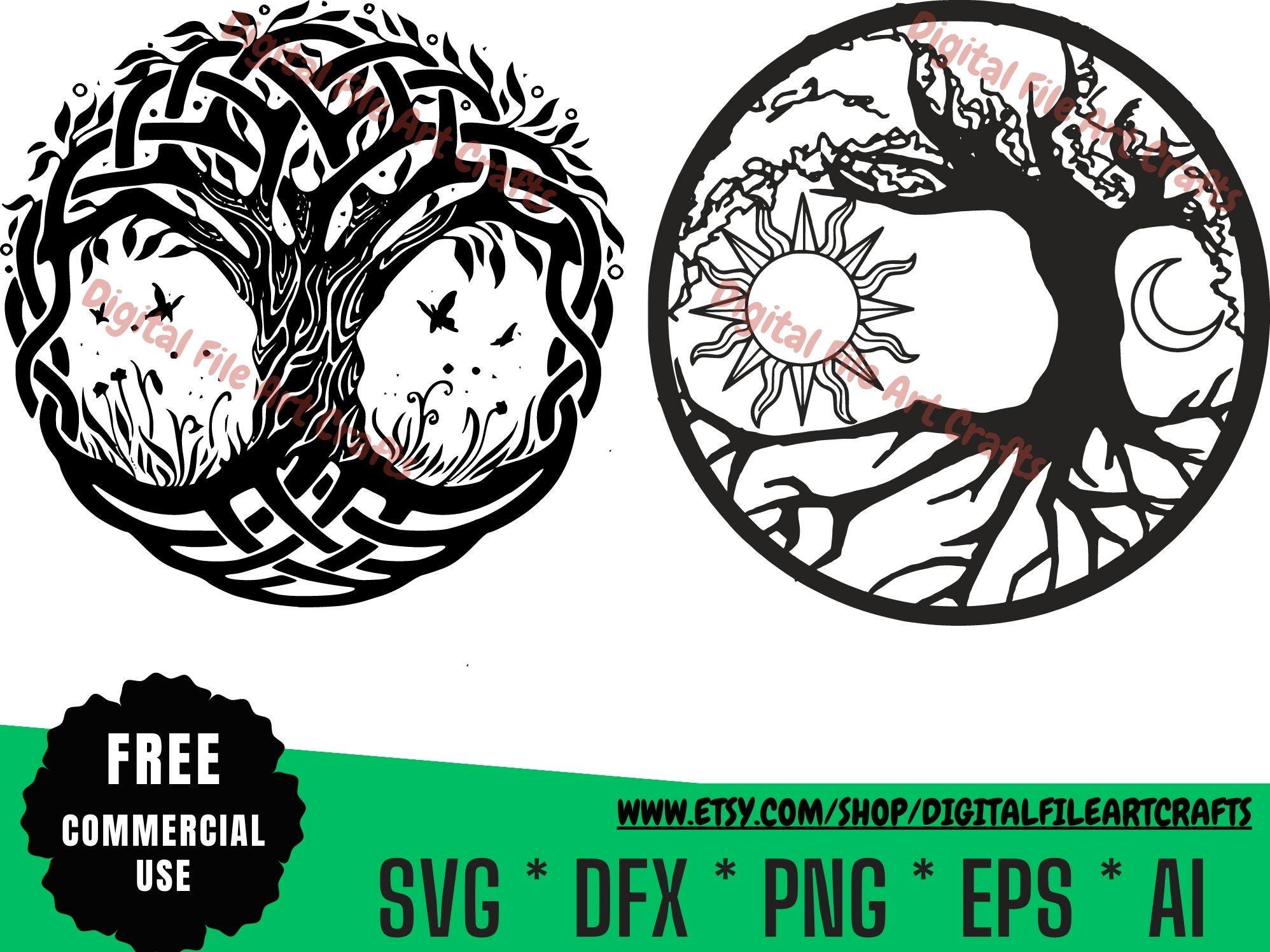 Celtic Tree of Life SVG Bundle: Cricut, CNC, Laser Cut Files ...