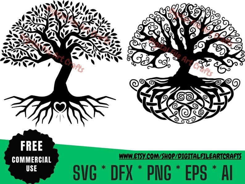 Celtic Tree of Life SVG Bundle: Cricut, CNC, Laser Cut Files ...