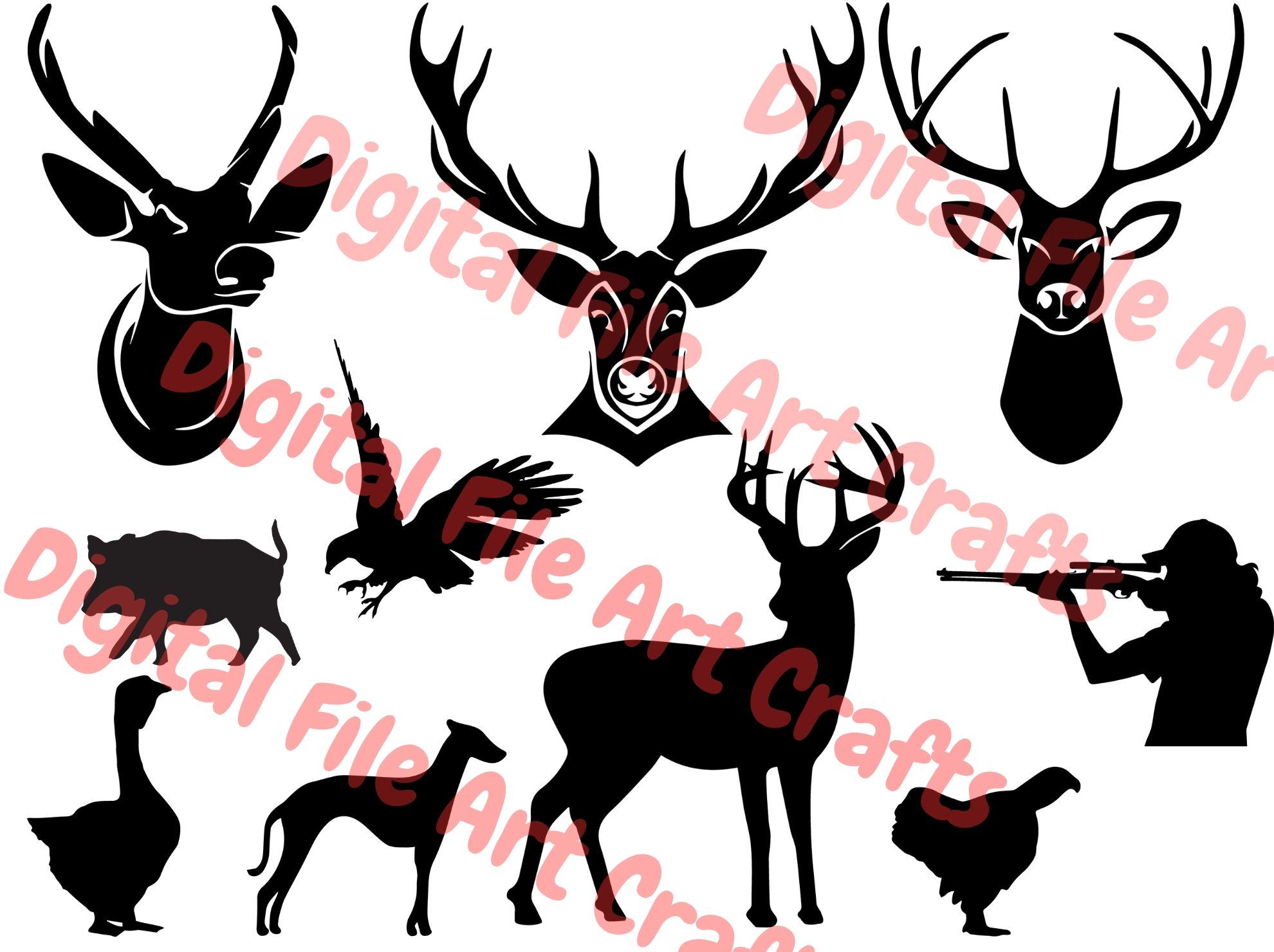 230-HUNTING SVG Bundle | Deer, Pheasant, and Duck Hunting SVG Cut Files ...
