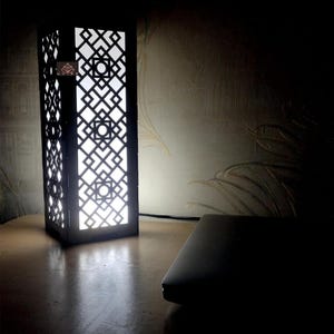 Laser Cut Wooden Nightstand Table Lamp - Modern DIY Laser Cut File (20 ...