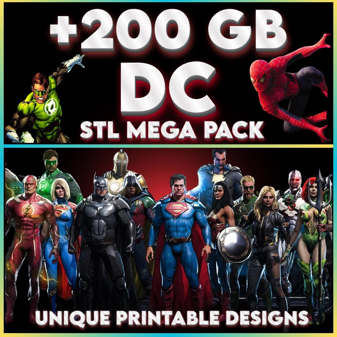 DC STL Mega Pack - Ultimate Bundle for 3D Printing - Models - Etsy
