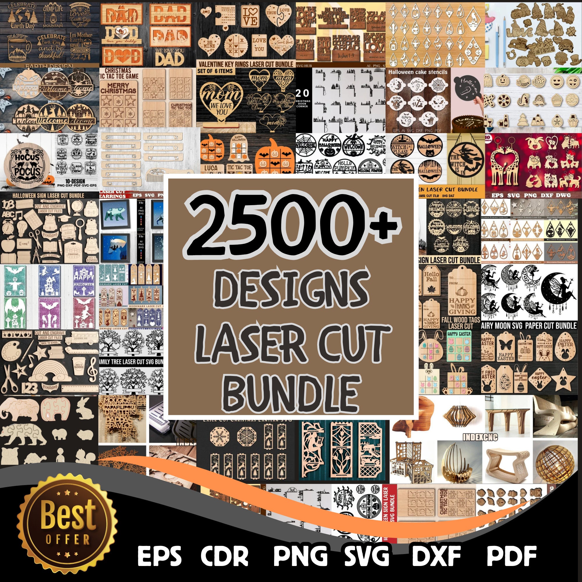 Laser Cut SVG Mega Bundle: CNC Engraving Files (digital Download) - Etsy